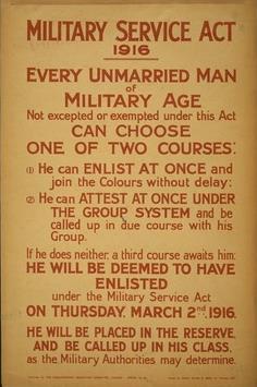 Sydney TAFE Remembers World War I Exhibition - Conscription | openEQUELLA